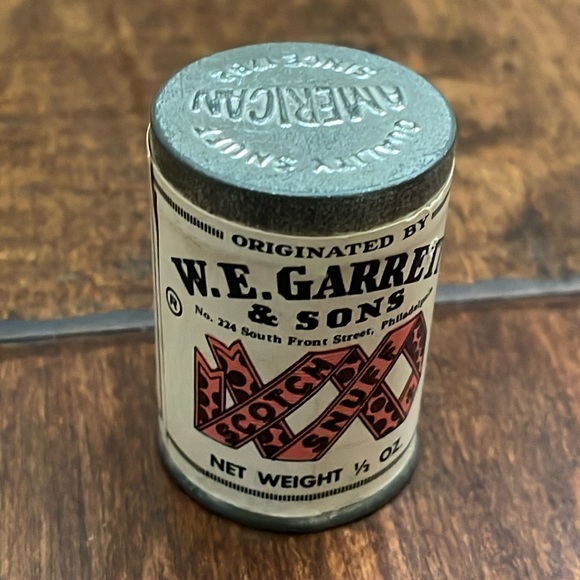 Accents | Vintage Wegarrett Son Scotch Snuff Tobacco Tin 12 Oz Sealed ...